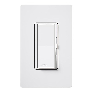 Lutron Diva LED+ Dimmer Switch for Dimmable LED, Halogen and Incandescent Bulbs, 150W/Single-Pole or 3-Way, DVCL-153P-WH-3, White (3-Pack)