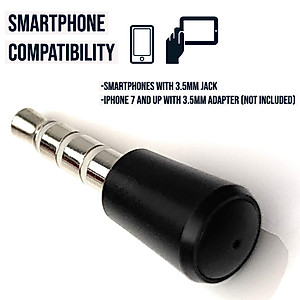 CHASDI Omnidirectional 3.5mm Dongle Microphone for PS4 Controller, Xbox One Controller, GoPro, DSLR, Mirrorless Camera, Digital Audio Recorder, Laptop, Tablet, Android, iPhone & 3.5mm Input Devices