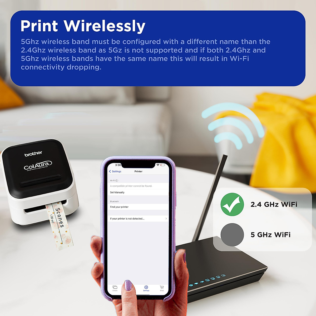 Brother - ColAura Color Photo and Label Printer (Packaging May Vary)