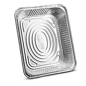 [30 Pack - 9"x13" Combo] Basix Disposable Aluminum Foil Meal Prep Cookware Half Size Containers With Foil Lids, Oven, Toaster, Grill, Cooking, Roasting, Broiling, Baking, Event, Take Out, Restaurant