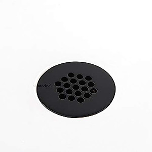 Decor Star PU-005-TM 1 1/2" Bathroom Faucet Vessel Vanity Sink Grid Drain Stopper Strainer Without Overflow Matte Black
