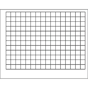 TREND enterprises, Inc. Graphing Grid (1 1/2" Squares) Wipe-Off Chart, 22" x 28"