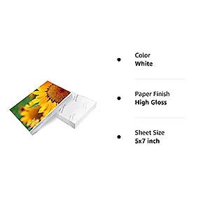 Photo Paper 5x7 inch High Glossy Paper 100 Sheets