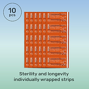 MbH Blood Cholesterol Monitoring Test Strips 10 Single Pack in Procheck Smartphone dongle Home Health Test Quick, Simple & Easy-to-Use, Clear Easy to Read Results - Android System Type-C & iOS System