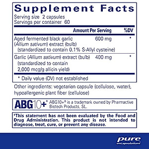 Pure Encapsulations Garlic Complex | Supplement to Support Antioxidant Defenses, Immune Health, and The Cardiovascular System* | 120 Capsules