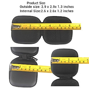 HOTNOW Portable Square Earphone Carrying Case Mini Pouch Storage for Smartphone Earphone Bluetooth Headset Small Storage Bags, 2-Pack