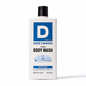 Duke Cannon Supply Co. THICK Body Wash - Accomplishment, Naval Supremacy, Productivity, Old Glory, 17.5 Fl Oz. (Old Variety 4 Pack)