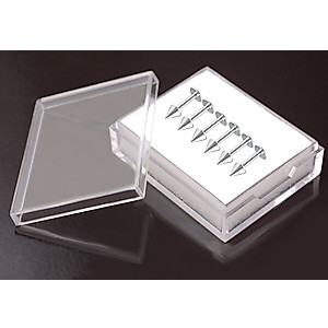 bodyjewellery 6pcs 16g Labret Lip Stud Monroe Cartilage Tragus Helix Earring Snake Bites Conch Medusa Spider Bites Piercing Spike - 6mm