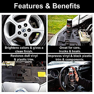 Pig Spit Original for Use on Motors, Transmissions, Vinyl and Black Plastic Trim Components and Tires, 9 oz, 12-Pack