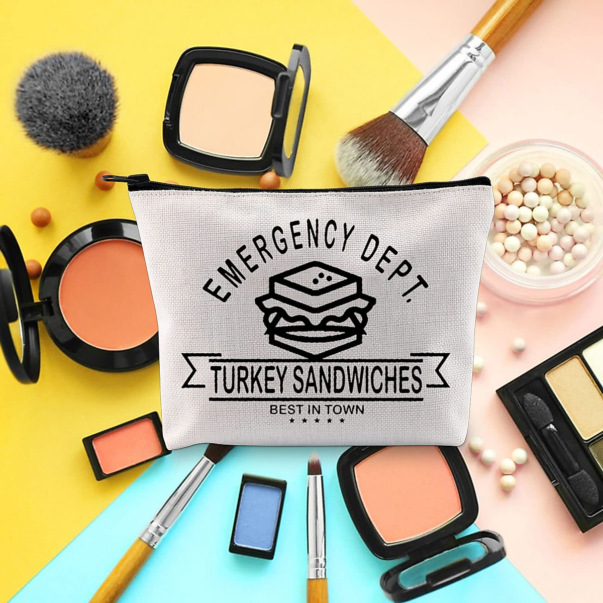 TOBGB Funny ED ER Nurse Gift Emergency Nurse Bag Emergency Room Nurse Makeup Bag Funny Nurse Gift ICU Nurse Gift (Emergency Dept Bag)