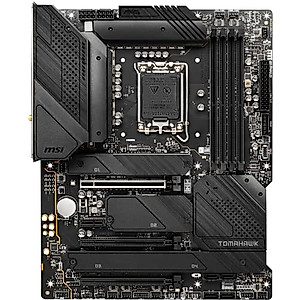 MSI MAG Z690 Tomahawk WiFi DDR4 Gaming Motherboard (ATX, 12th Gen Intel Core, LGA 1700 Socket, DDR4, PCIe 4, CFX, M.2 Slots, Wi-Fi 6)