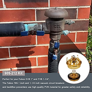 Thaekuns 905212 905-212 Bonnet Repair Kit for Febco 765 Pressure Vacuum Breakers and Backflow Preventers,1 Inch And 1 1/4 Inch