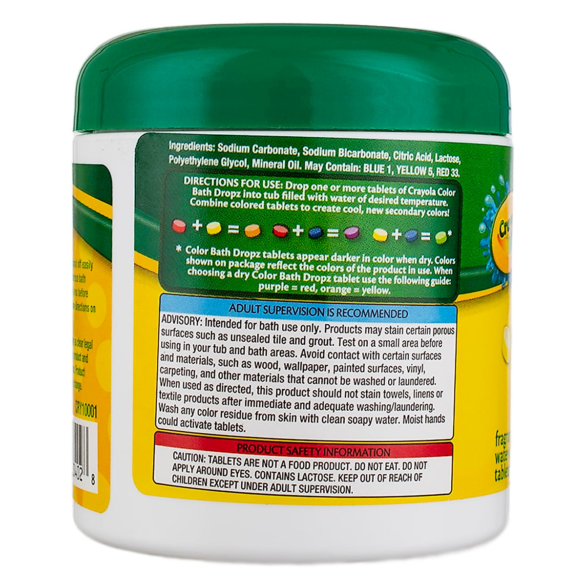 Crayola Color Bath Dropz 3.59 Ounce - 60 Tablets (Pack of 4)