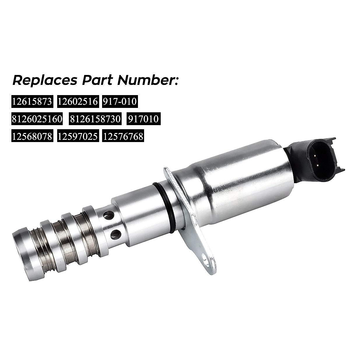 Exhaust Camshaft Position Actuator Solenoid Engine Variable Valve Timing OE#12615873 12602516 Compatible with Chevrolet Trailblazer| Colorado| GMC Envoy| Canyon| Buick| Hummer| Oldsmobile| Isuzu|Saab