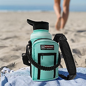 NATURE PIONEOR Insulated Water Bottles with Straw - 24/32/40 oz Stainless Steel Vacuum Water Bottle with Holder/Carrier/Sleeve - Reusable 18/8 Food Grade Thermos Water Jug