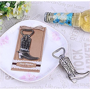 Cowboy Boot Bottle Openers with Exquisite Packaging, 12 Pcs Boot Bottle Opener Beer Accessories Metal Stainless Steel Bottle Openers,Best Groomsman Gift