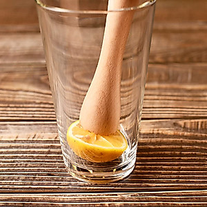 Datsto Wooden Muddler for Cocktails 10 Inch, Home and Bar Muddler for Mojitos, Fruit Drinks, Sturdy Wood, Professional Bar Tool