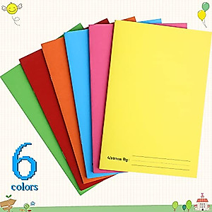 Blank Books for Kids to Write Stories Lined Blank Notebooks for Kids Paperback Books for Journaling Story Lined Paperback Books for Journaling Writing Arts Crafts Children, 5.5 x 8.3 in (18 Pcs)
