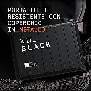 WD_BLACK 2TB P10 Game Drive - Portable External Hard Drive HDD, Compatible with Playstation, Xbox, PC, & Mac - WDBA2W0020BBK-WESN