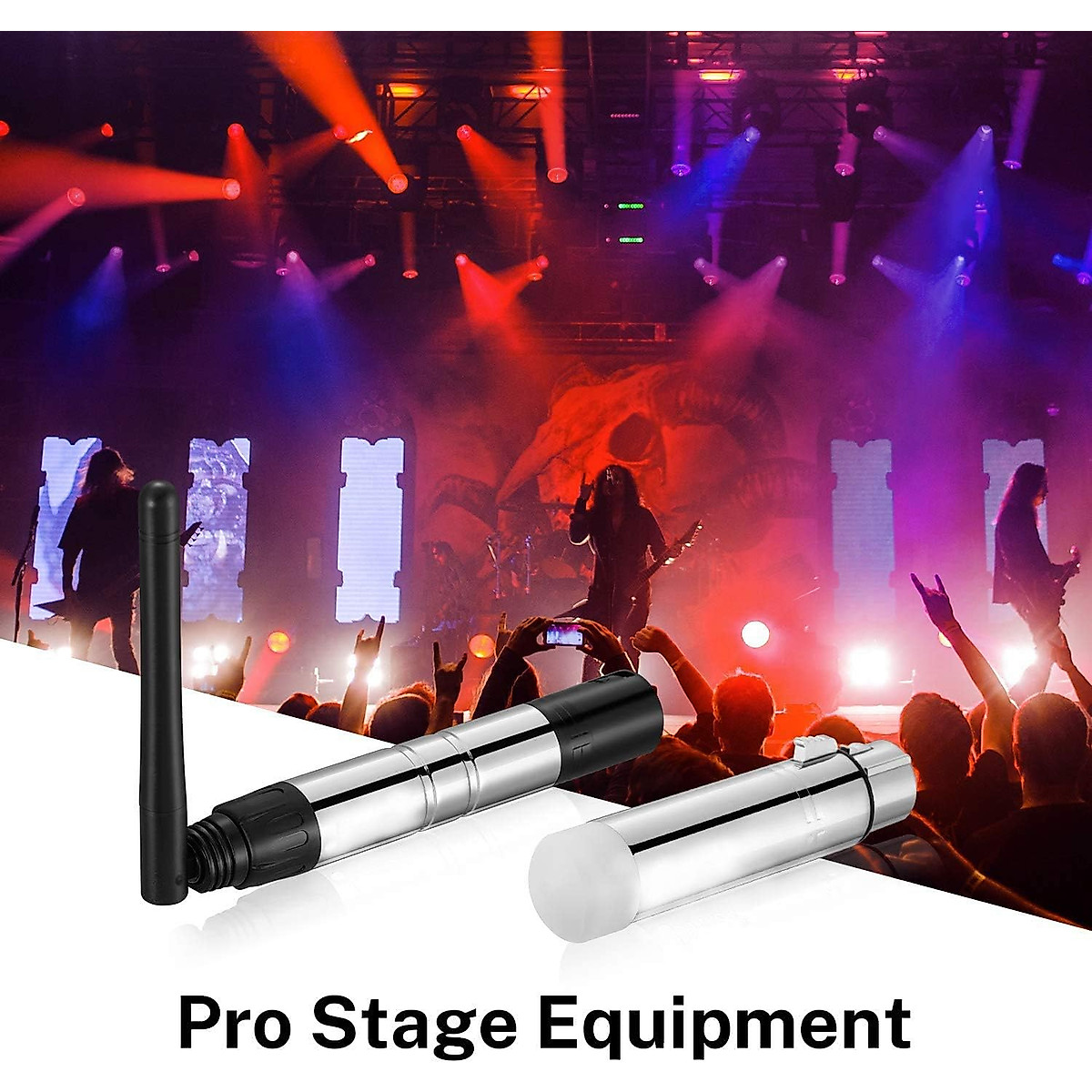 Lixada DMX512 DMX Dfi DJ 2.4G Wireless Transmitter with Adapter Antenna Lighting Controller 23DBM High Power 1000M Ultra Long Distance for LED Stage PAR Effect Lamp