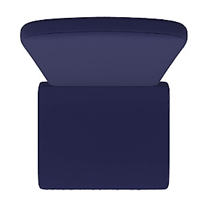 Flash Furniture Charlestown Set of 2 Adirondack Chair Cushions - Blue Fabric Cushions - 2" Thick Padding - Indoor/Outdoor - Patio Chair Replacement Cushions