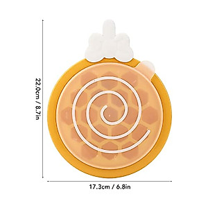 Hexagon Ice Cube Tray, Easy To Demould Food Grade PP Convenient Handle Independent Division Honeycomb Ice Trays with Lid for Refrigerator for Household(Yellow)