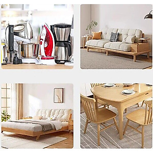 YYCRAFT Stiff Thick Felt Sheets Furniture Felt Pad to Protect Hardwood Floors from Scratches 9 X 12 Inch - 5 Pack，Black (Thickness:5mm)