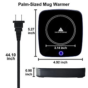 Fzyoux Coffee Mug Warmer, 8 Hours Auto Shut Off Cup Warmer for Office Home Desk Use with, Warmer for Heating Coffee, Beverage, Milk, Tea and Hot Chocolate