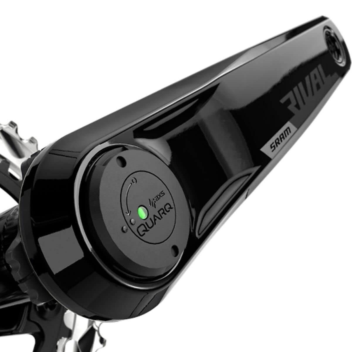 SRAM Rival AXS Crankset with Quarq Power Meter - 170mm, 12-Speed, 46/33t Yaw, 107 BCD, DUB Spindle Interface, Black, D1