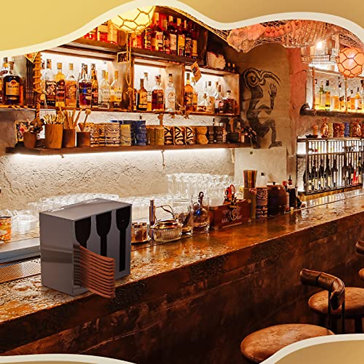 2 Pcs Acrylic Utensil Dispenser Cutlery Organizer with 3 Compartment Black Silverware Holder Plastic Flatware Caddy for Restaurant Party Picnic Office Cafe Countertop Kitchen Wedding Spoon Fork Straw