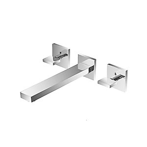 Isenberg 160.2450PN Two Handle Wall Mounted Tub Filler - Polished Nickel PVD