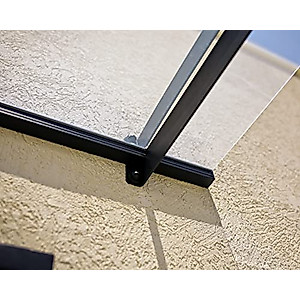 Palram - Canopia Nancy 1500 Door Awning - 5' x 3' - Gray/Clear