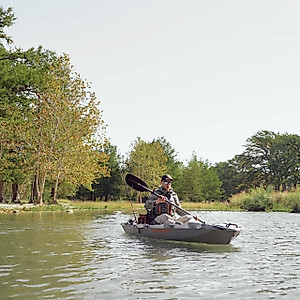 Pelican Catch Mode 110 Fishing Kayak - Premium Angler Kayak with Lawnchair seat, Granite - 10.5 Ft.