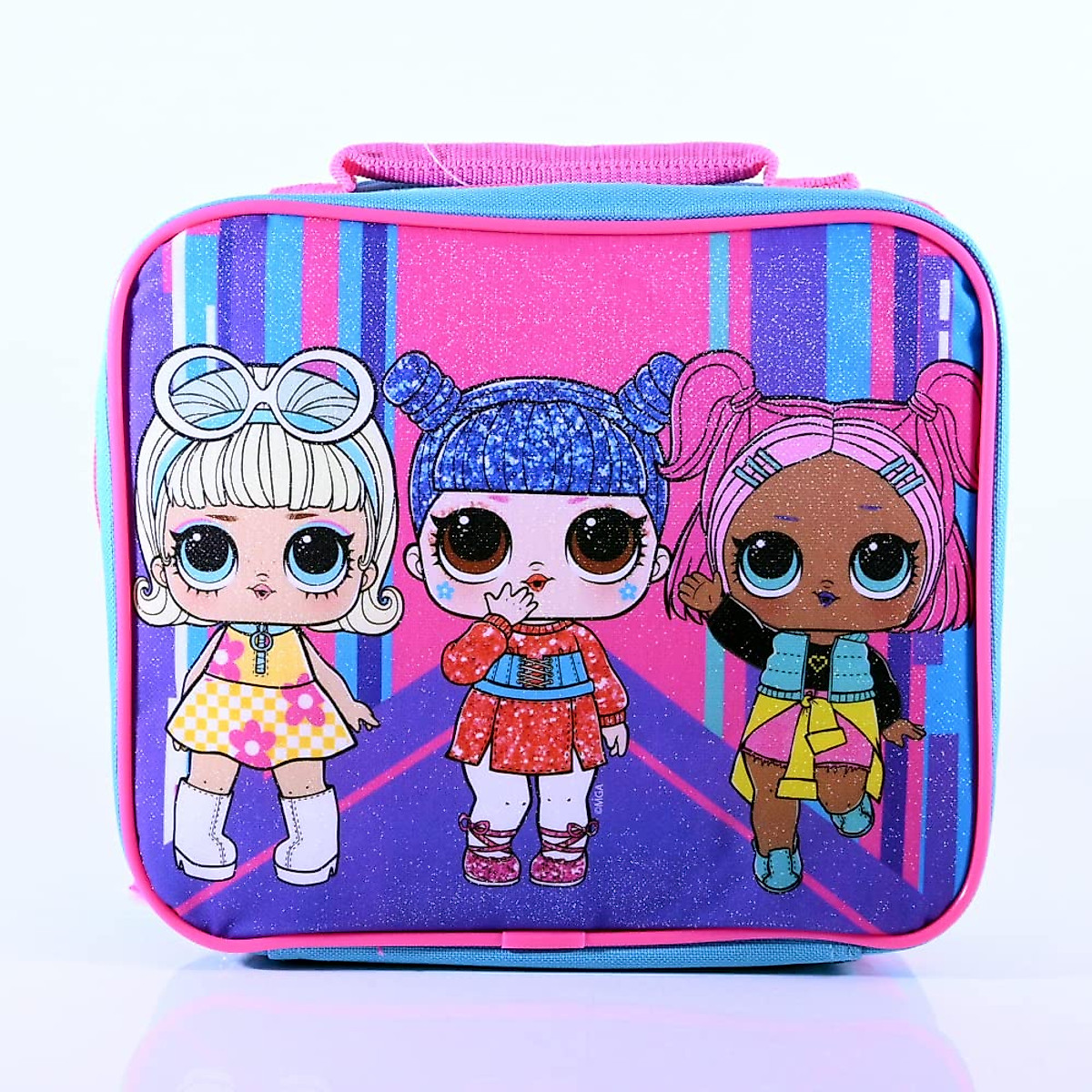 Koola LOL 16'' Large School Backpack with Lunch Bag and Sullivan Water Bottle Bundle | LOL Backpacks for Girls | LOL Remix | LOL Water Bottle