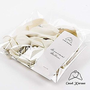 Good Karma Studio | 30 Biodegradable Balloons | Memorial Balloons Pack | White Celebration of Life Balloons