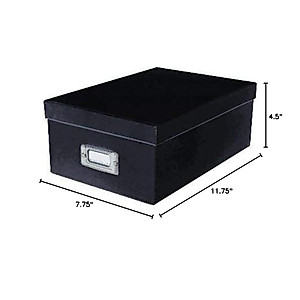 Pioneer Photo Albums Photo Storage Box, Black