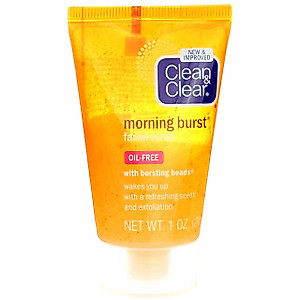 Clean & Clear Morning Burst Facial Scrub Travel Size 1 Oz. (4 Pack)