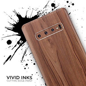 DesignSkinz Smooth-Grained Wooden Plank Protective Vinyl Decal Wrap Skin Cover Compatible with The Samsung Galaxy S20 (Screen Trim & Back Glass Skin)
