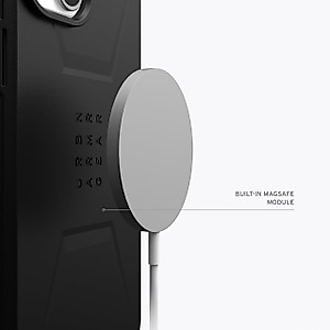 URBAN ARMOR GEAR UAG Case Compatible with iPhone 15 Plus Case 6.7" Civilian Black Built-in Magnet Compatible with MagSafe Charging Rugged Military Grade Dropproof Protective Cover