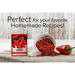 Serrano Pepper Seeds for Planting Heirloom Non-GMO Ancho Peppers Plant Seeds for Home Garden Vegetables Makes a Great Gift for Gardening by Gardeners Basics