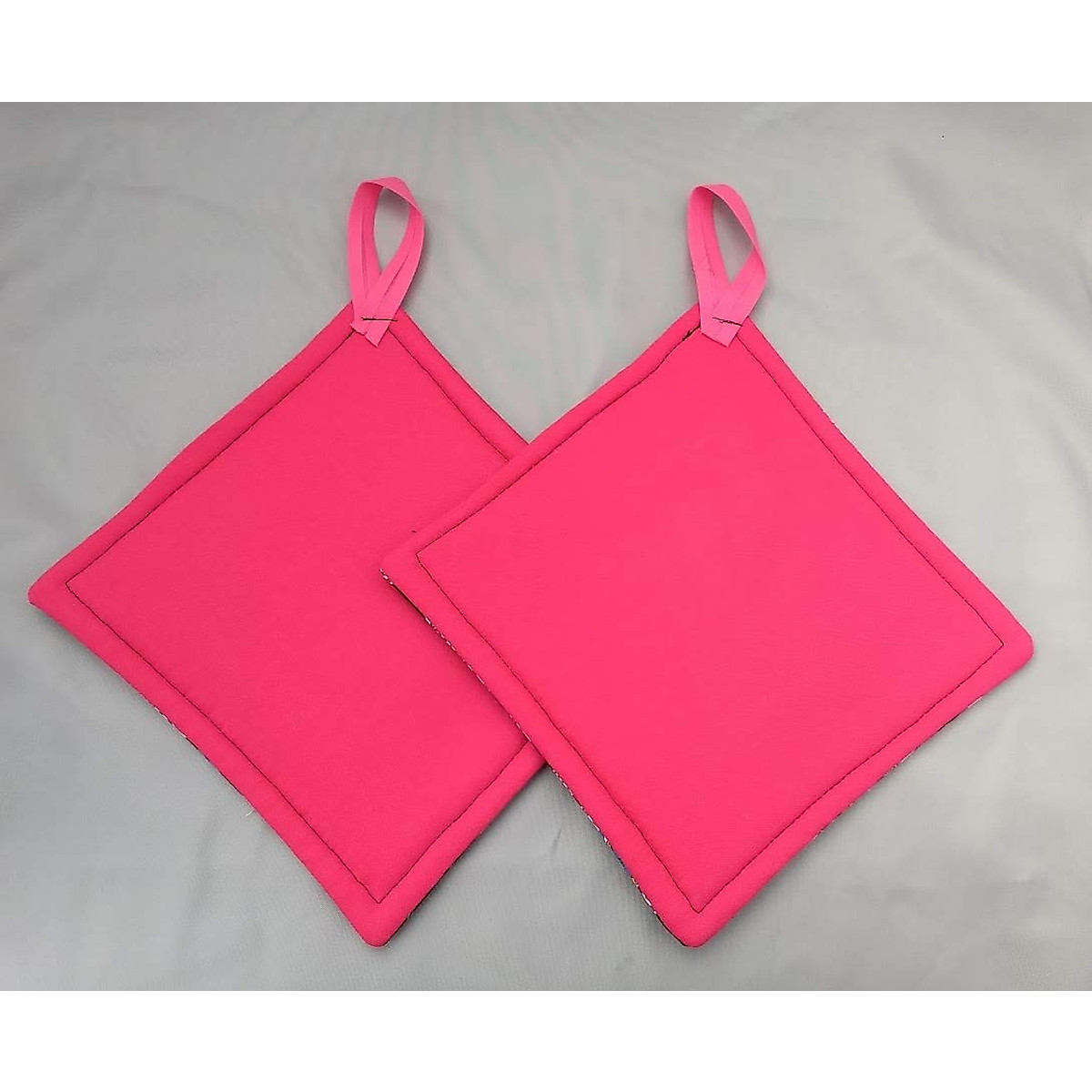 Potholder Set in a Pop Sugar Skull Fabric Print by Sewuseful Studios