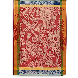 Sur La Table Birds of Paradise Kitchen Towel, Red