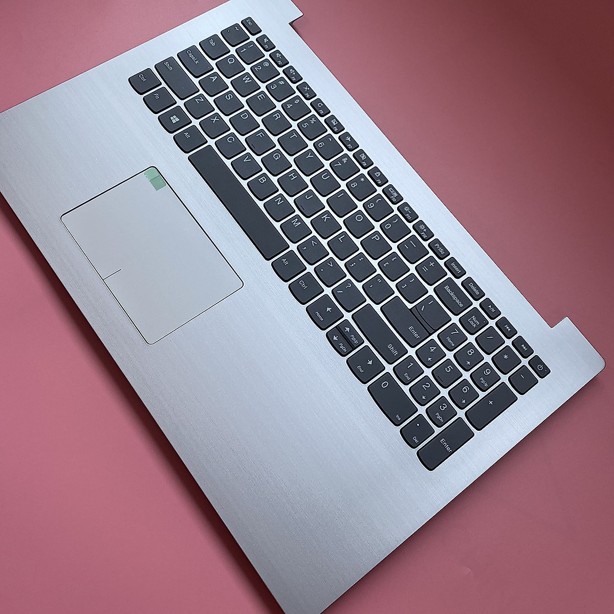 Replacement for Lenovo IdeaPad 320-15 320-15IKB 330-15AST 80xs0024us Laptop Upper Case Palmrest Keyboard Touchpad Assembly Part 5CB0N86311 SN20M63090 Top Cover Sliver