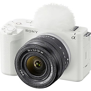 Sony Alpha ZV-E1 Full-Frame Interchangeable Lens Mirrorless Vlog Camera with 28-60mm Lens - White Body