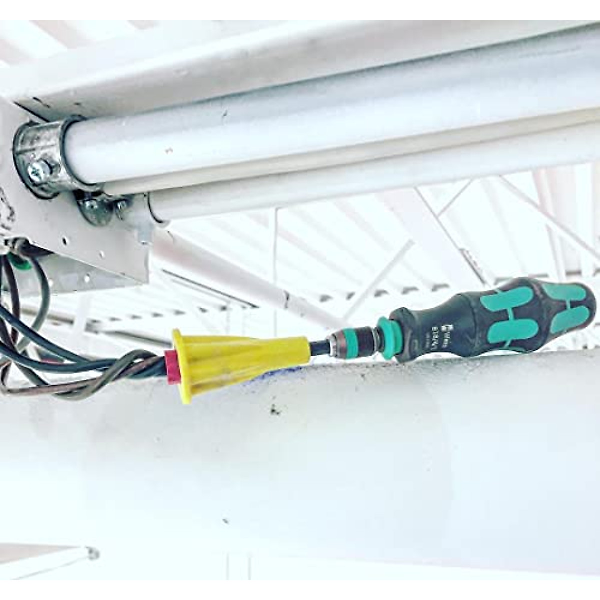 Rack-A-Tiers Nut Blaster - Tighten Wire Nuts with Drill, Universal Wire Connector Drill Bit Attachment, Twist Wire Nuts with Your Drill (XL) (72101)