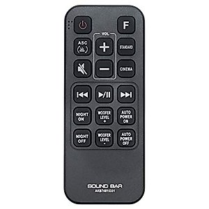 AKB74815331 Replaced Remote fit for LG Soundbar Subwoofer SH2 SH4 SPH5B-W SH4D SPJ4B-W SHC4 SJ3 SJ4 MA5