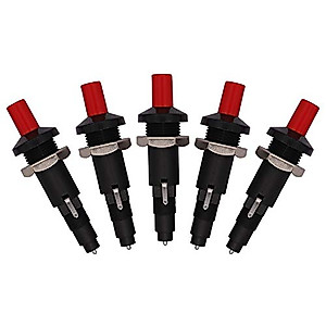 METER STAR Gas Heater 2 Outlet Piezo Igniter Spark Plug Push Button Ceramic Igniter Pack of 5 PCS