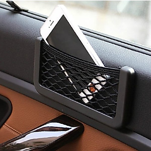 Hanging Style Multifunctional Compartment mesh Bag Car Storage Car Accessories/Small Objects/Gum/Cosmetic Money/Glasses/Phone