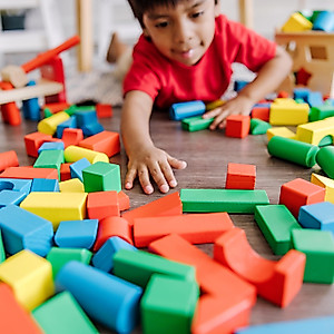 Melissa & Doug Stack, Sort & Pound Wooden Toy Collection (Building Blocks, Shape Sorter, Pounding Bench)