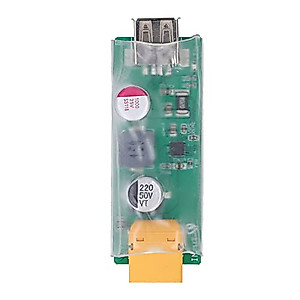 XT60 to USB Charger, USB Charging Conversion Module Safety Protections Plug and Play Portable for Electronic Devices